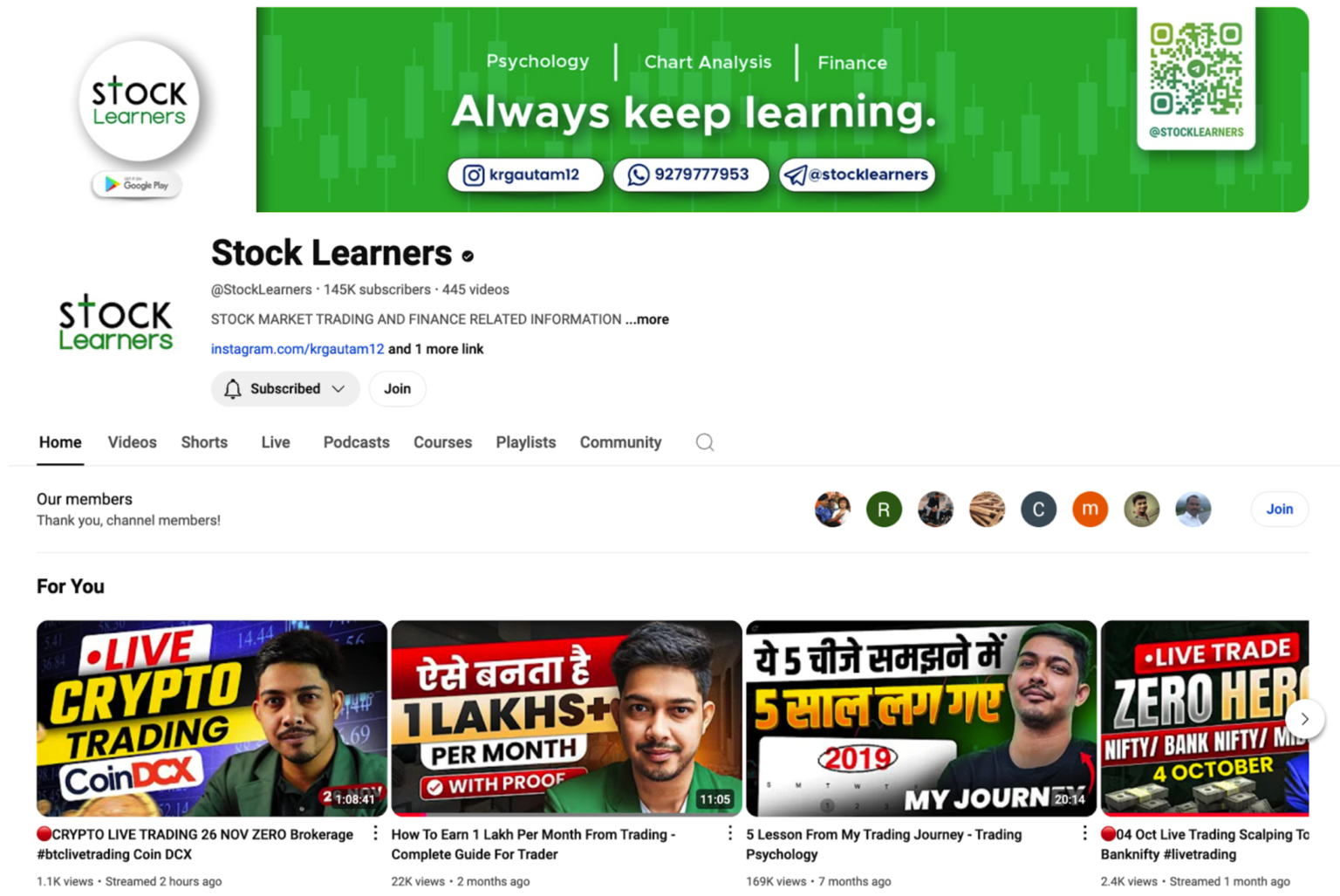 Stock Learners